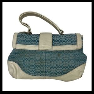 Coach | Bags | Authentic Aqua Blue Coach Purse Medium In Size And Brand ...